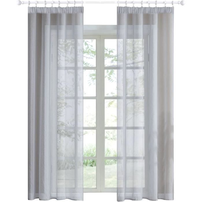 Rideau Voilage Galon Fronceur Pour Rail, Rideaux Voilages Ruban ...