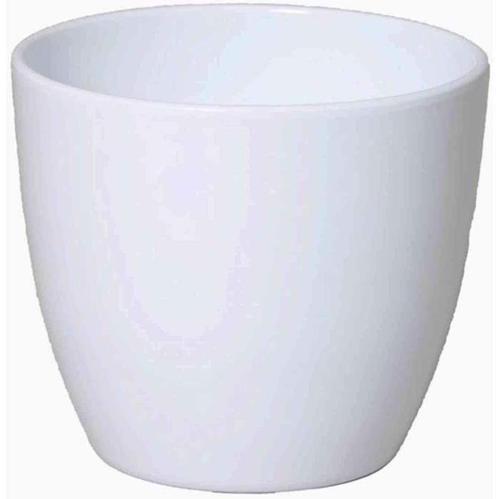 Inna-Glas Petit Pot De Fleurs, Céramique, Blanc, 6,5Cm, Ø8,5Cm Pot ...