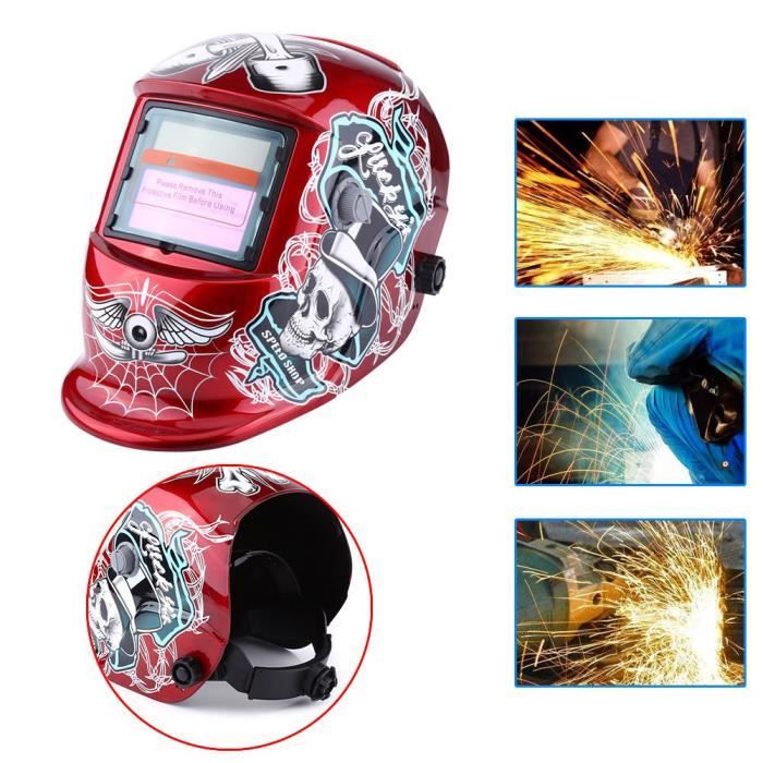 Masque de Soudure Casque de Soudage Soudeur Arc Tig Mig Assombrissement ...