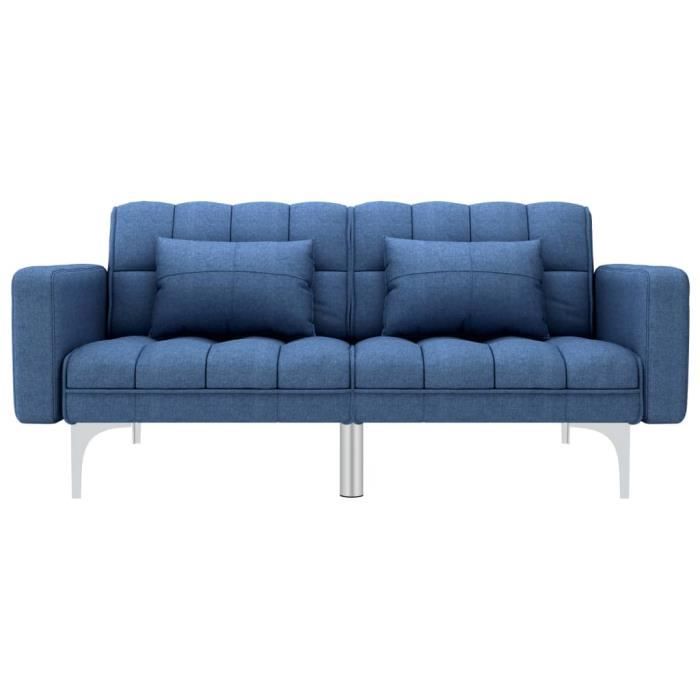 Mode Canapé-lit Bleu Tissu-MEN - Cdiscount Maison