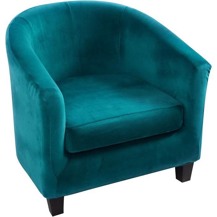 2 Pièces Housse de Fauteuil Cabriolet Chesterfield Housse de Canapé de Sofa Extensible ...