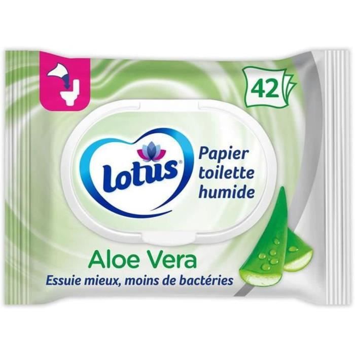 Lotus Papier Toilette Humide Aloe Vera 42 Lingettes Lot De 4 Prix Du ...