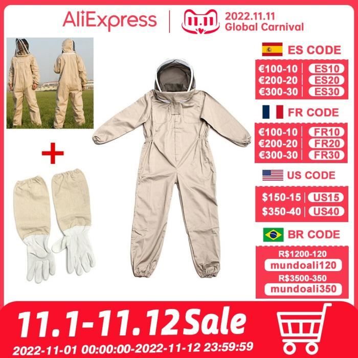 (L)Vêtements de protection à l'épreuve des abeilles, combinaison d ...