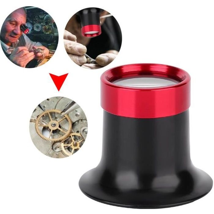 Loupe D'horloger Loupe pour horloger 10X loupe oculaire Bijoux Loupe bijoutiers oculaire ...