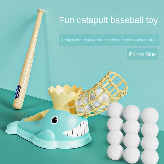 Machine à catapulte de Baseball - Jouet pour enfants - Bleu - 12 balles ...