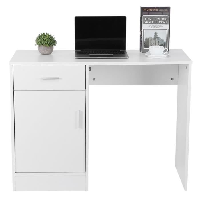 Bureau,Table informatique, Table d’étude, avec Tiroirs 100 x 40 x 76 cm ...