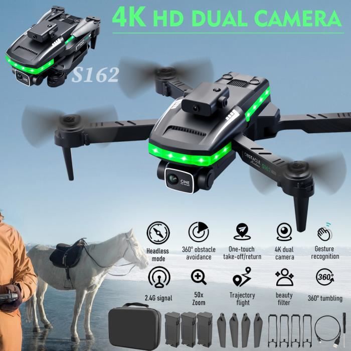 Drone avec Camera 4k Professionnel,Pliable DroneDébutants de Fpv Drone ...