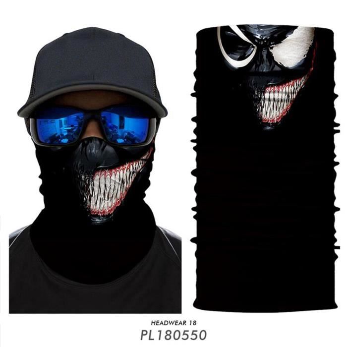 Casquette Buff - Venom 3D - Écharpe de sport sans couture - Cagoule ...