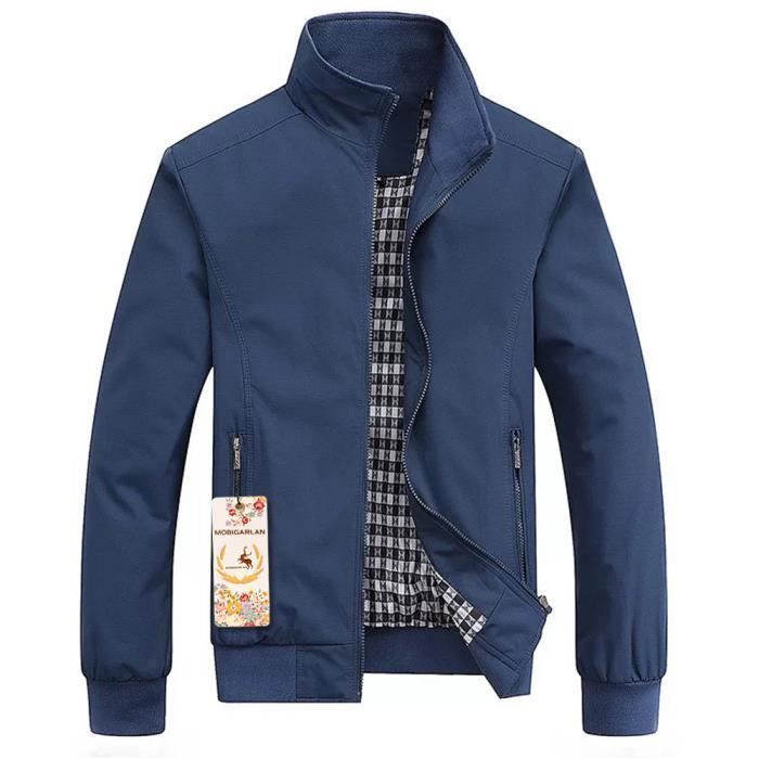 Veste Homme de Marque Lux uni en légère en col standup Vêtements ...