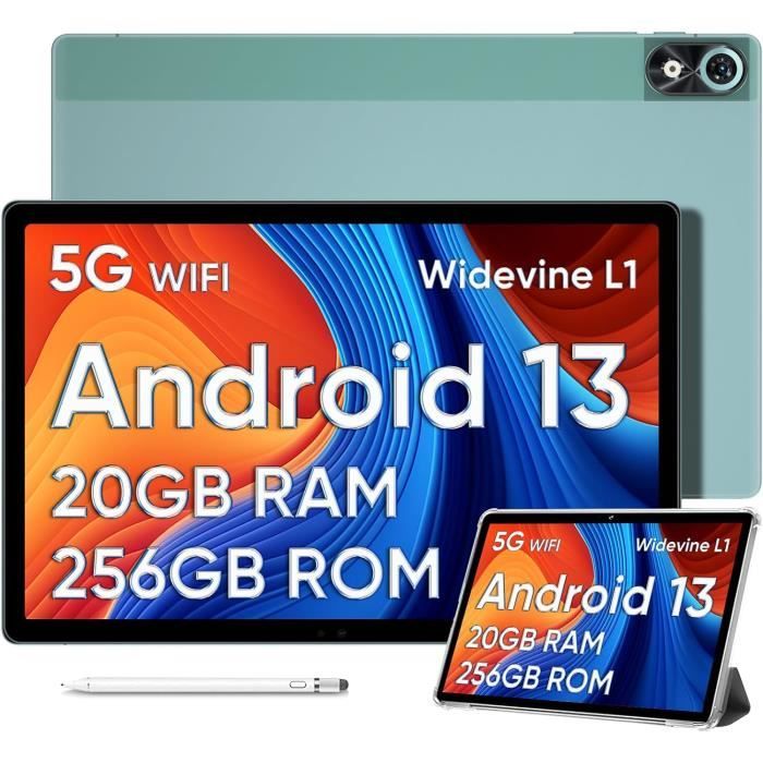 T10 Plus Tablette Android 13, 20Gb Ram+256Gb Rom(1Tb Tf), Écran 2K De ...