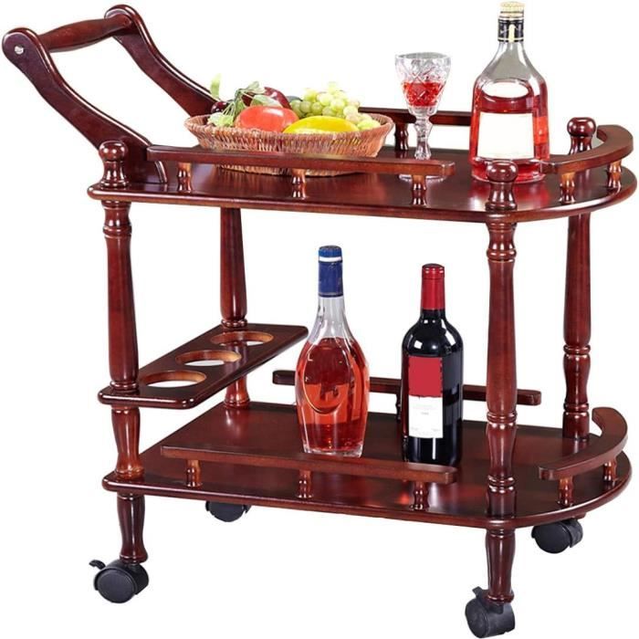 ZYFA Chariot de Service Cuisine Desserte à roulettes Chariot Commode ...