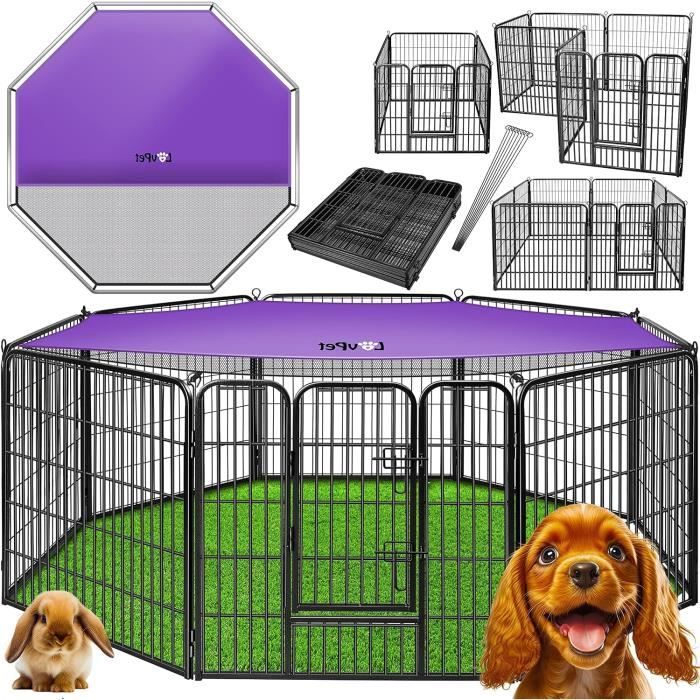 LovPet Parc pour Chiots Enclos, Parc pour Animaux Parc pour Chiens ...