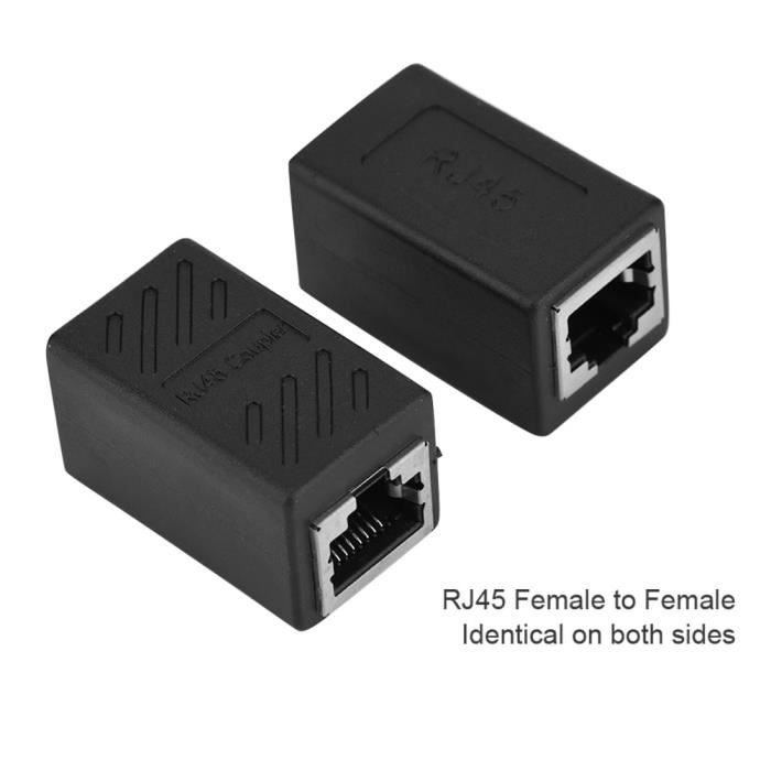 TMISHION Connecteur RJ45 2PCS RJ45 femelle à femelle adaptateur réseau ...