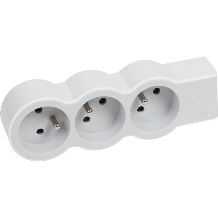 Rallonge Multiprise Extra-Plate Avec 3 Prises De Courant Avec Terre À ...