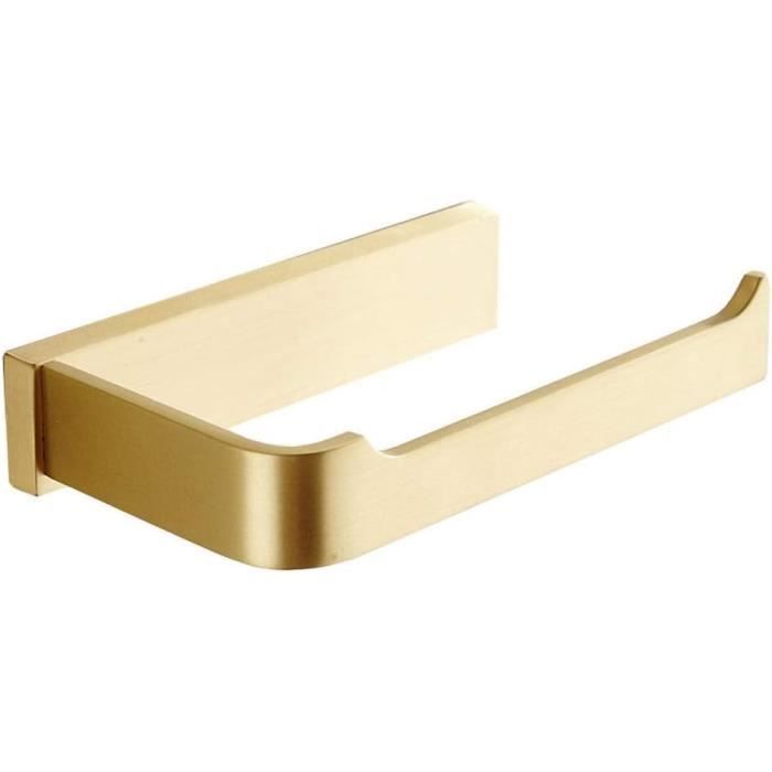 Porte Papier Toilette Derouleur Papier Wc Laiton Massif Brossé Or ...