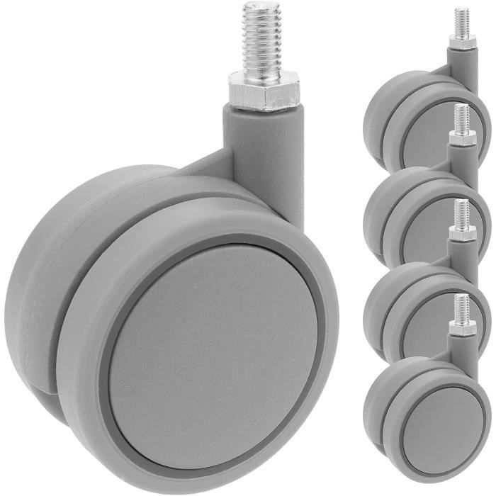 Primematik - Roulettes Pivotantes Roue En Nylon Et Polypropylène Sans ... Primematik - Roulettes Pivotantes Roue En Nylon Et Polypropylène Sans ...