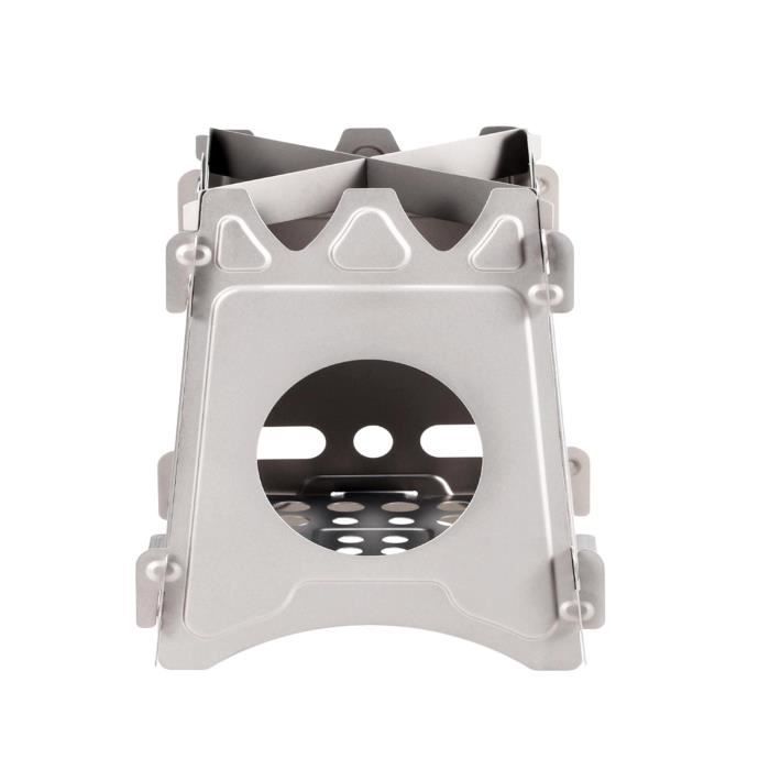 Réchaud Bois Portable Poêle à Bois Mini Pliable Réchaud de Camping ...