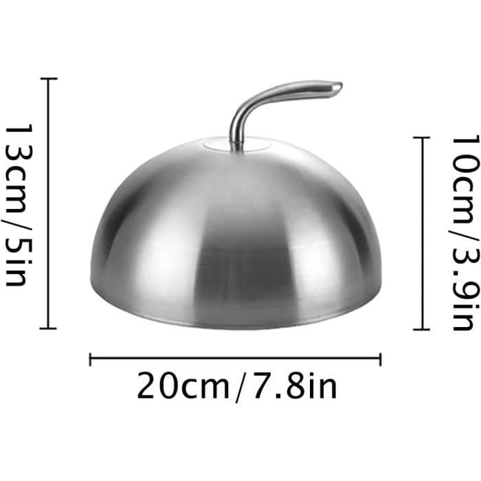 Cloche En Inox, Cheese Melting Dome, Dôme De Couvercle Alimentaire Pour ...