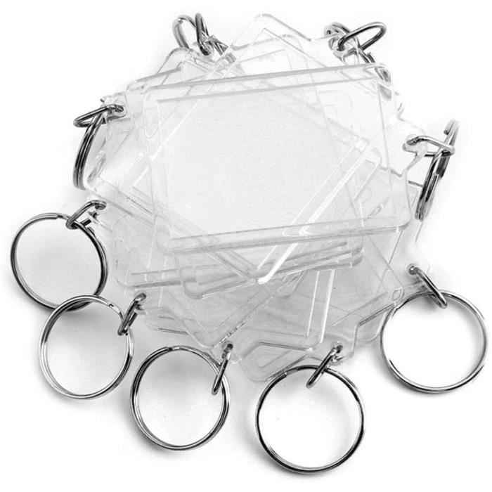 Porte-Clés Photo 30 Pièces Porte Clé Transparent En Acrylique Avec ...