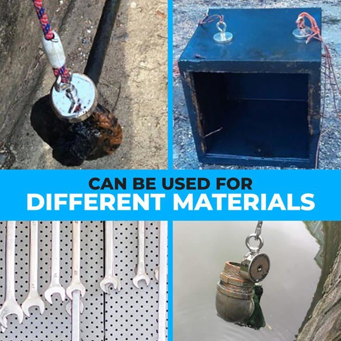 2 aimants en néodyme de 32 mm aimants puissants de pêche magnétique ...