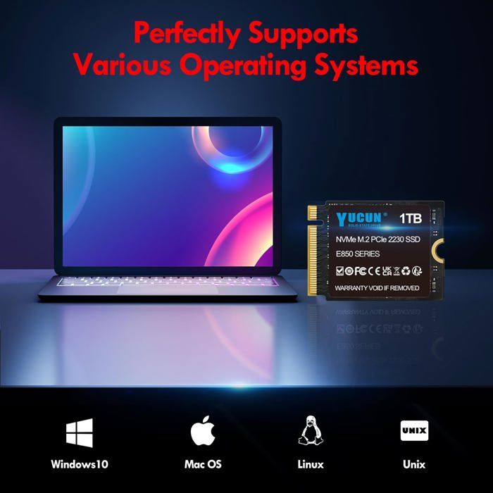 SSD M.2 2230 NVMe 1To 1TB - Compatible Steam Deck et Surface Pro ...