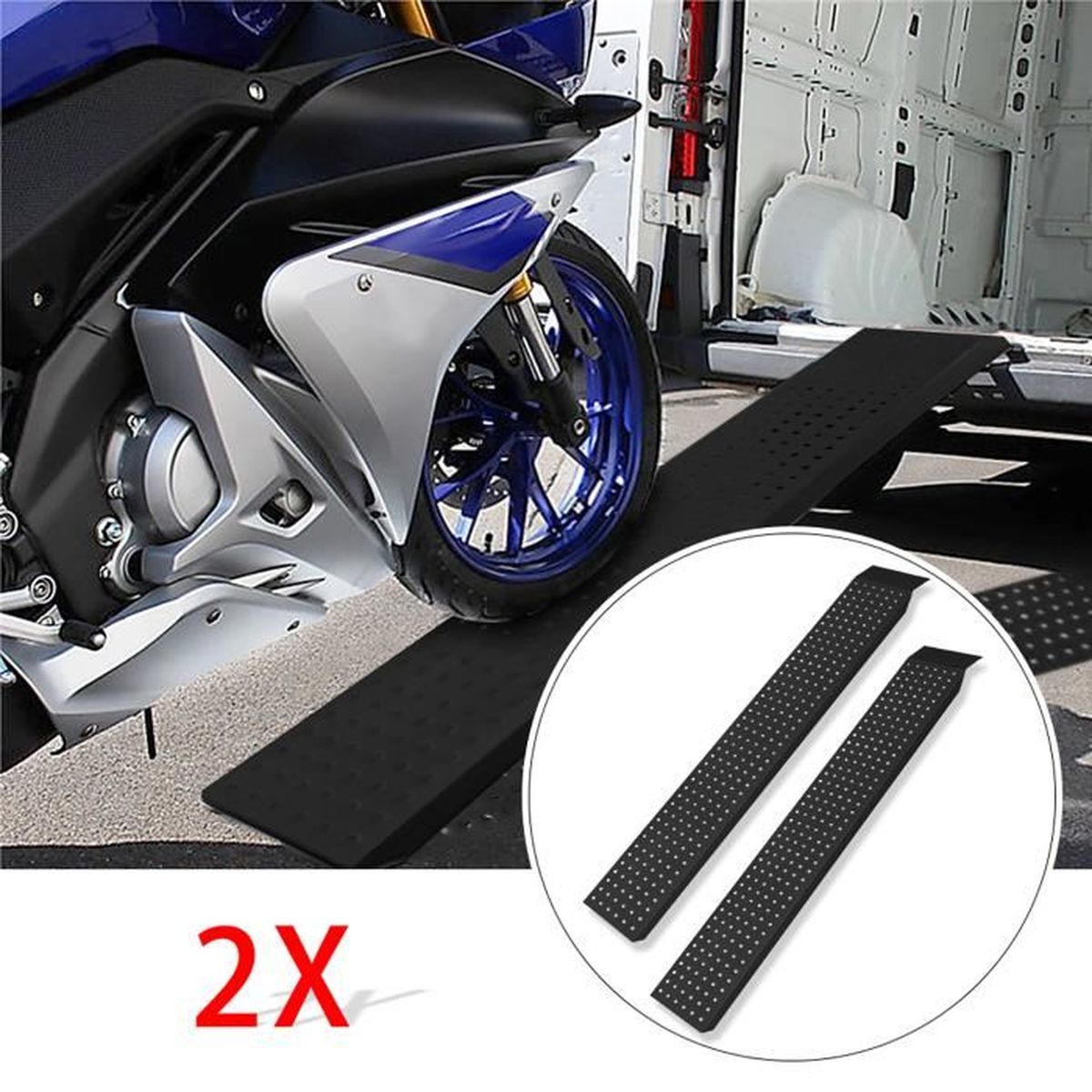 YRHOME 2er 135cm rampe voiture rampe moto rampe de chargement rampe de ...