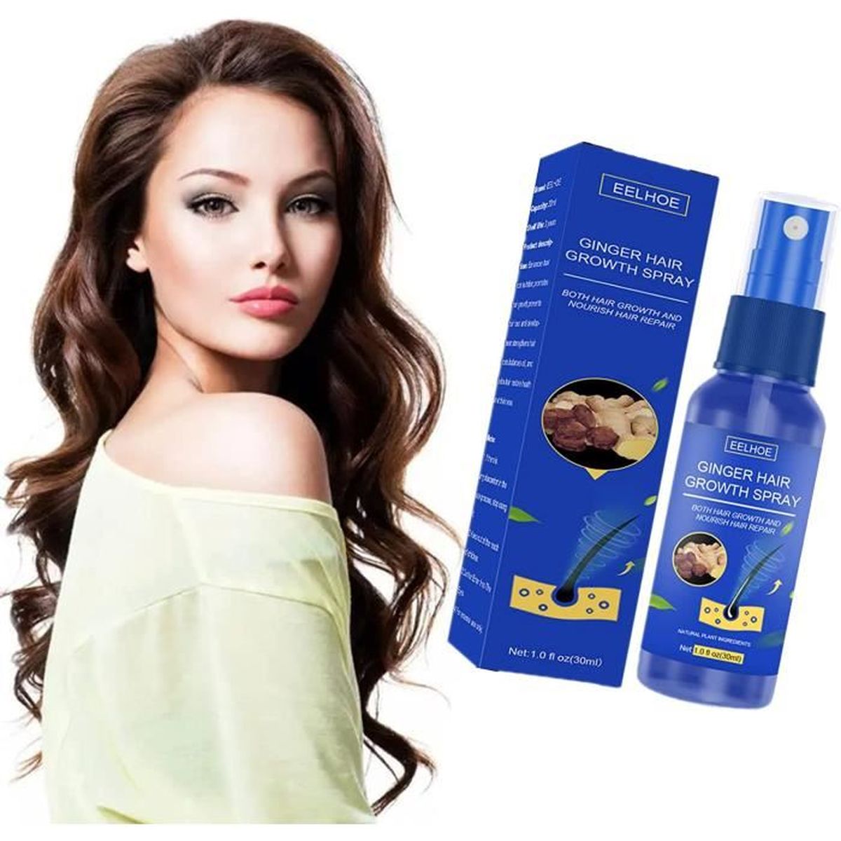 Bio Ginger Anti Loss Hair Serum Beard Growth Spray Gingro Anti Loss