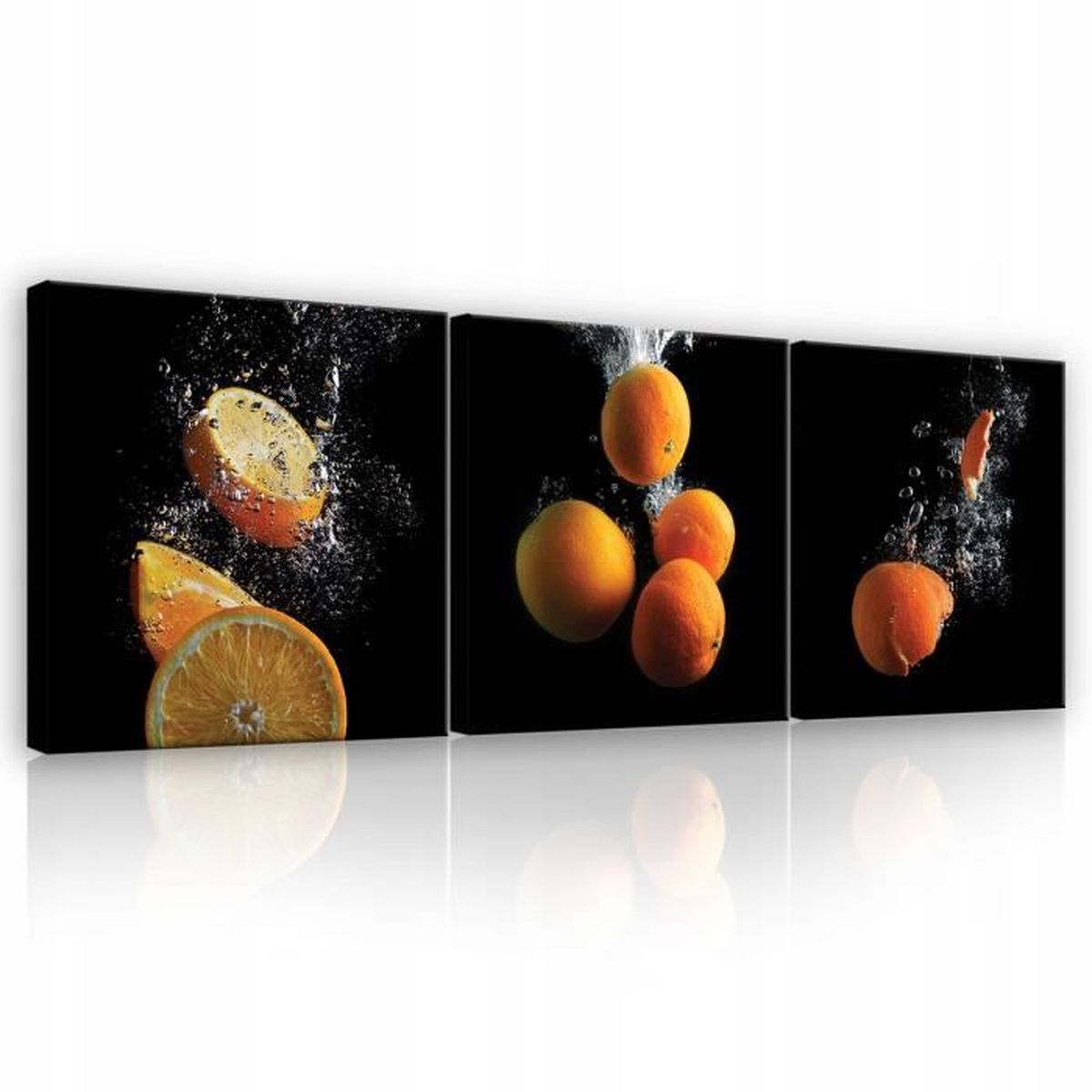 Impression sur Toile Cuisine Fruits dans l'eau 75x25 cm XXL Tableau ...
