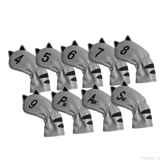 Couvre-tête de club de golf Mallet Putter Cat Pattern Accessoires ...