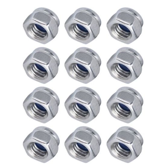 Cikonielf écrous autobloquants M4 200 pièces M4 écrous hexagonaux en ...