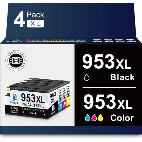 953Xl Multipack Cartouches D'Encre Pour Hp 953 Xl Pour Hp Officejet Pro ...