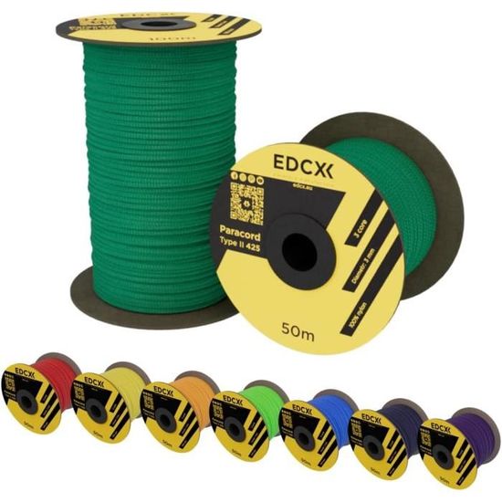 3Mm Nylon Paracord 425-3Mm Type Ii, Corde 100% Nylon, Corde 3 Brins ...
