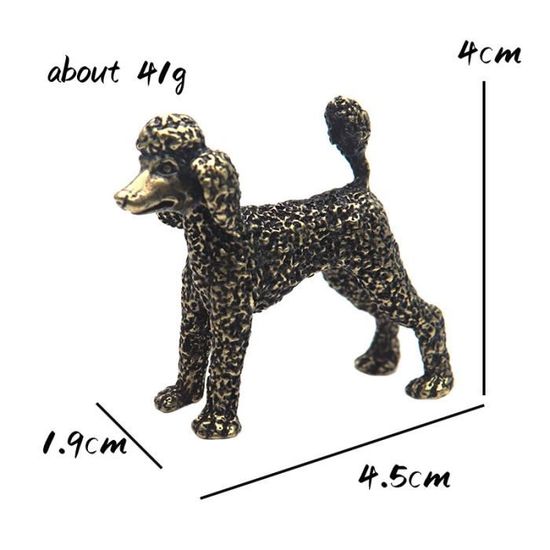 OBJET DECORATIF,Dog Figurines--Statue de chien Feng Shui en cuivre pur ...