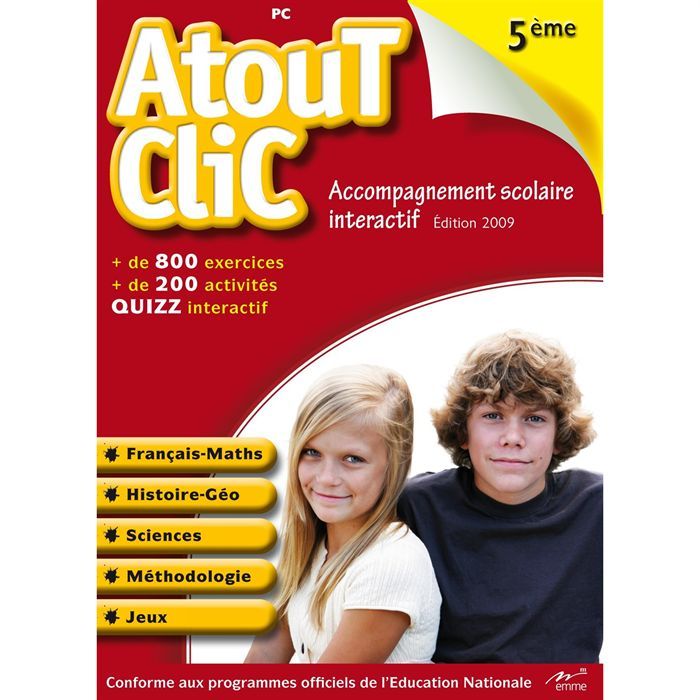 ATOUT CLIC 5ème 2009 / LOGICIEL PC - Cdiscount Jeux vidéo