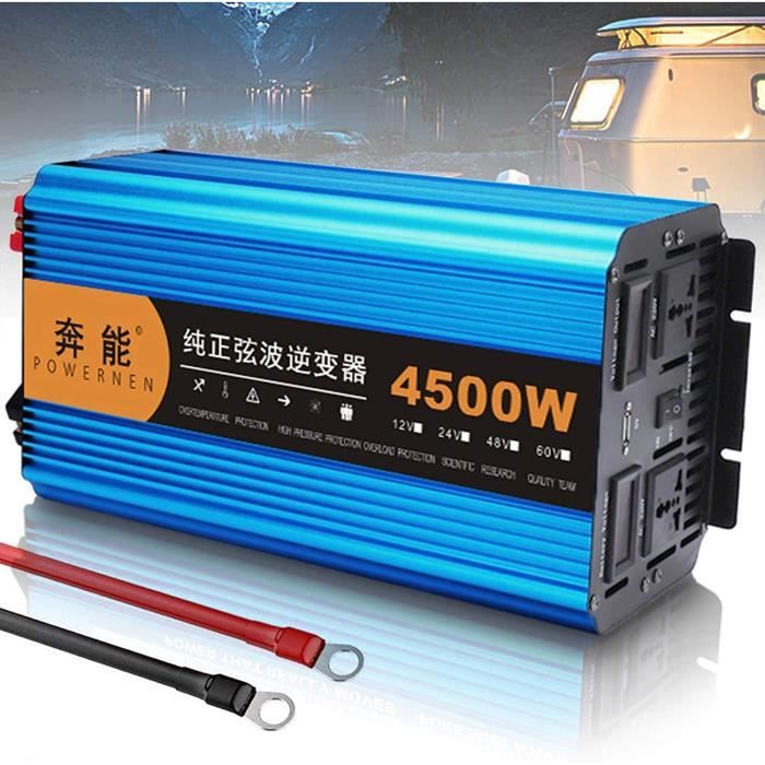 Onduleur DC 12V - 24V à AC 220V 230V 240V, Onduleur à onde sinusoïdale ...