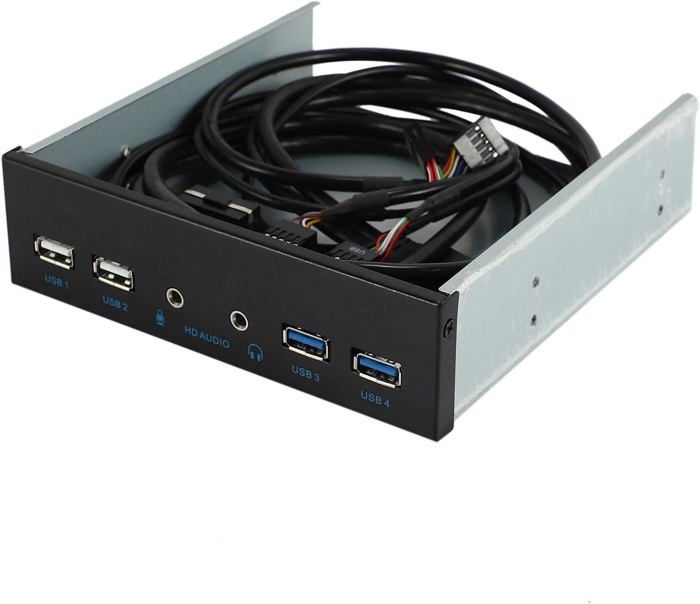 Boîtier Pc De Bureau 13,2 Cm Panneau Avant Interne Hub Usb 2 Ports Usb ...