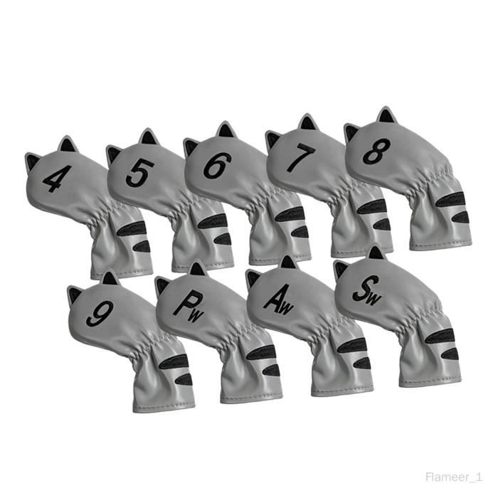 Couvre-tête de club de golf Mallet Putter Cat Pattern Accessoires ...