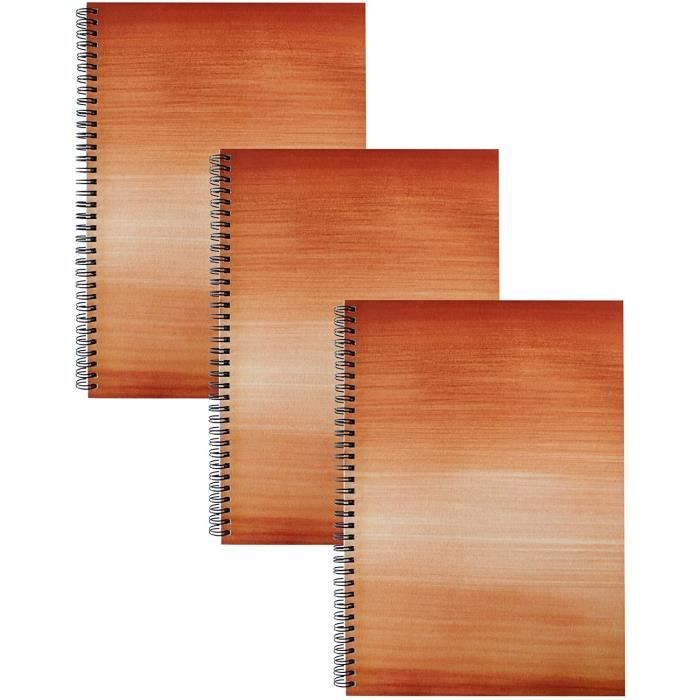 Lexy Notes Cahier Spirale A4 à Reliure Rigide - 140 Pages Lignées - Lot ...