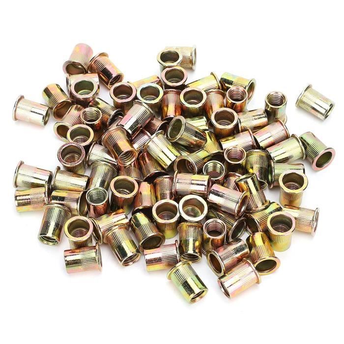 M12 écrou à rivet fileté écrous d'insertion ensemble 100 pièces ...