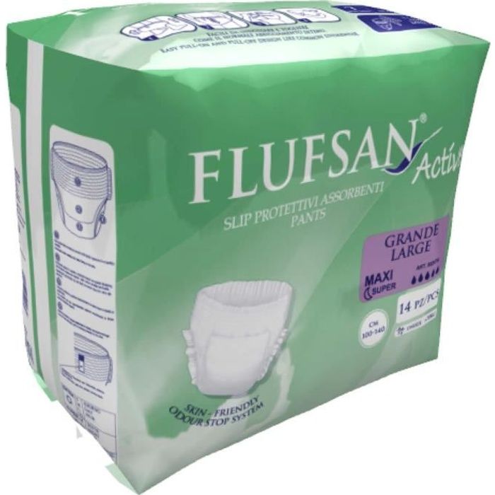 FLUFSAN Culottes super absorbantes large pour incontinence nuit x14 ... FLUFSAN Culottes super absorbantes large pour incontinence nuit x14 ...
