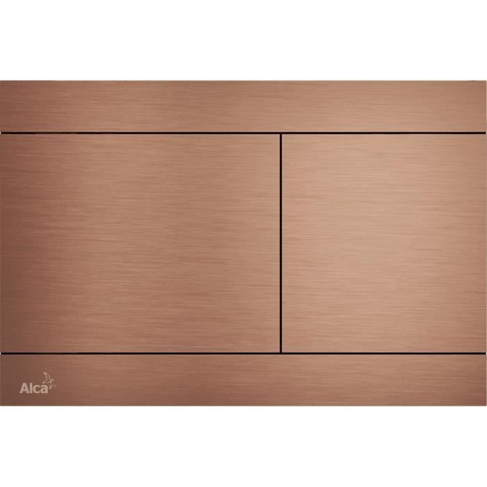 Plaque de déclenchement de chasse d'eau inox RED GOLD or rosé mat ...