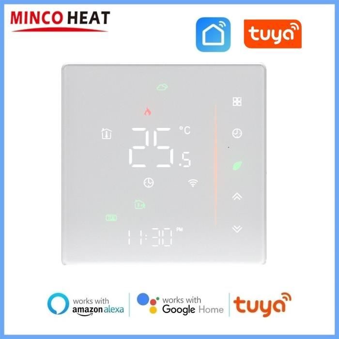 Plancher électrique 16A - Thermostat WiFi intelligent Tuya BHT006, régulateur de température ...