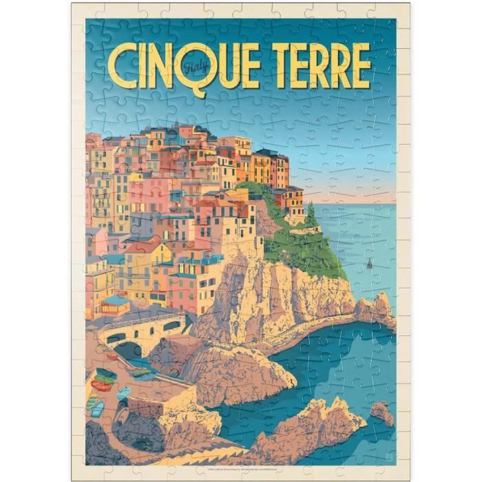 Italie : Cinque Terre, Affiche Vintage - Premium 200 Pièces Puzzle ...