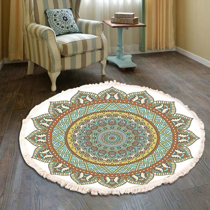 Tapis Rond En Coton