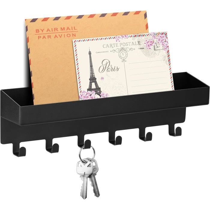 Support Mural Pour Clés - Organiseur De Courrier - Crochets À Clés ...