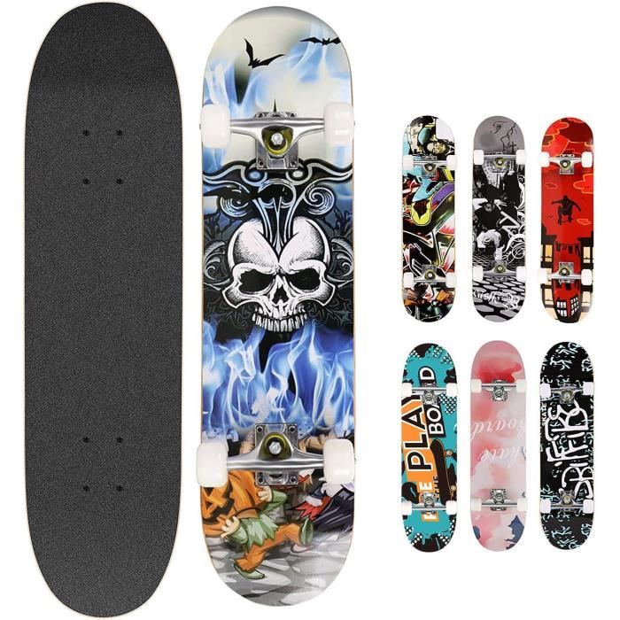 Skateboards Pro Skateboard Complet 78,7 Cm Pour Adolescents, Débutants ...