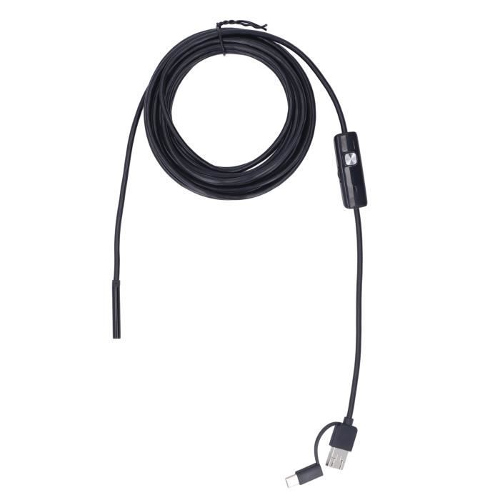 Cikonielf Endoscope USB Type C Caméra endoscope téléphone portable PC ...