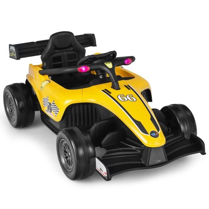 COSTWAY Voiture Électrique 12V7Ah pour Enfants 3 - 7 Ans, F1 Racing, 2 ...