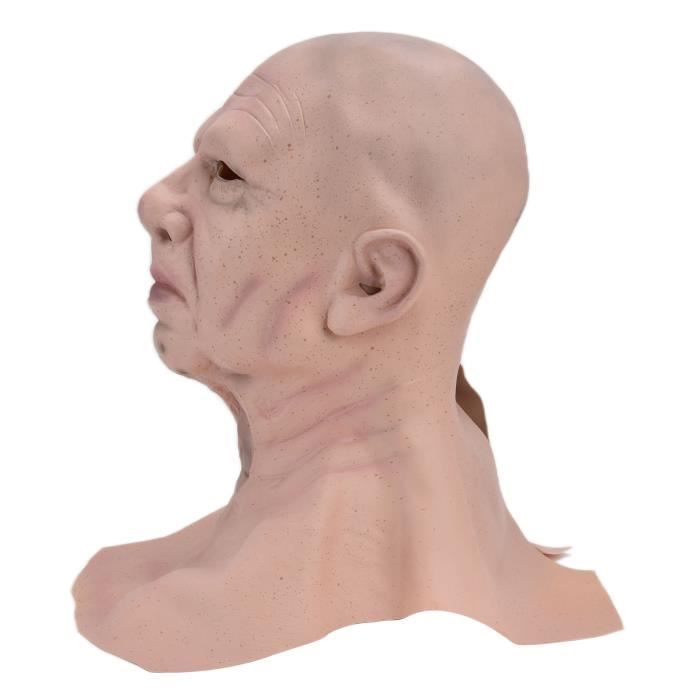 Dioche Masque de vieil homme Masque Réaliste pour Homme Chauve en Latex ...