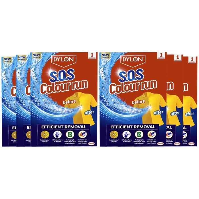 Dylon S.O.S Colour Run Efficient Remover For Restoring Colour Stains ...